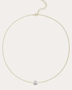 CHELSEA GABRIELLE Diamond & 18k Lumia Necklace - Gold