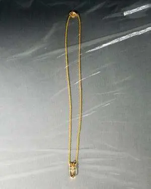 CHELSEA GABRIELLE Diamond Métta Drop Necklace