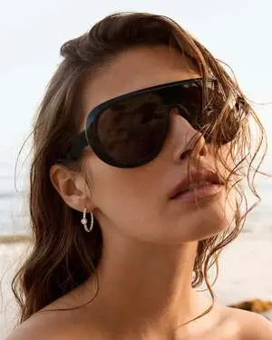 CHELSEA GABRIELLE Diamond Pavé Orbit Hoop Earrings