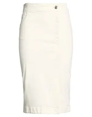 MOORER Stretch Cotton Denim Pencil Skirt