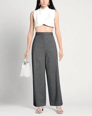 Sandro Pants Charcoal Size Polyester, Wool, Viscose, Elastane