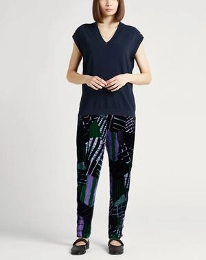 Emporio Armani Multicolor Viscose Silk Tapered Pants