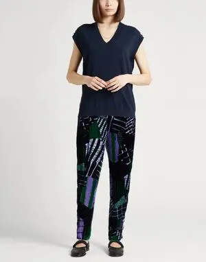Emporio Armani Multicolor Viscose Silk Tapered Pants