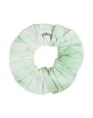 GANNI Woven Organic Cotton Hair Tie - Green