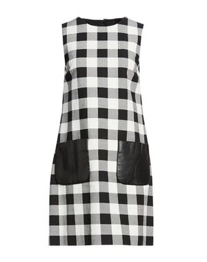Dolce & Gabbana Mini Dress Size Cotton, Lambskin - Black