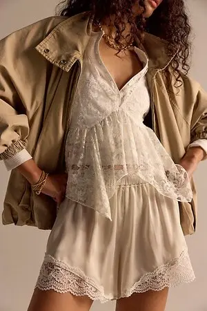 Free People Frill Seeker Lace Cami - Clean Ivory