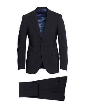TOMBOLINI Suit Size Virgin Wool, Elastane - Black