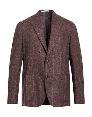 Eleventy Blazer Chocolate Size Silk, Wool, Cashmere