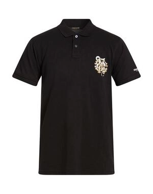 Roberto Cavalli Polo Shirt Size Cotton - Black