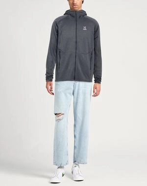 HAGLOFS Sweatshirt Charcoal Size Polyester, Recycled Polyester