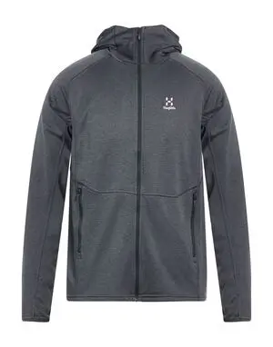 HAGLOFS Sweatshirt Charcoal Size Polyester, Recycled Polyester