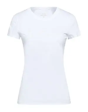 Armani Exchange Cotton T-shirt With Appliqués - White