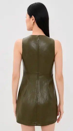 Hunter Bell Madix Faux Leather Mini Dress