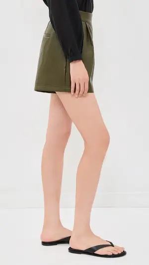 Hunter Bell Ashton Faux Leather Shorts