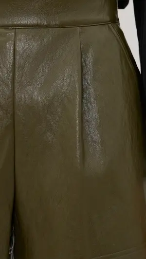 Hunter Bell Ashton Faux Leather Shorts