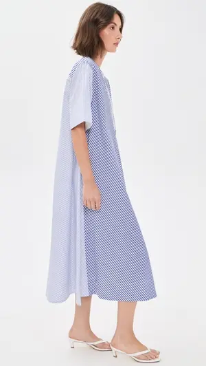 LEE MATHEWS Ivy Stripe Shirt Dress