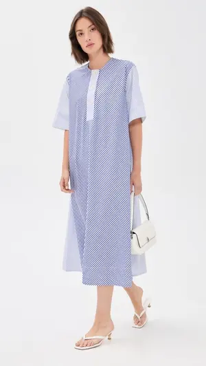 LEE MATHEWS Ivy Stripe Shirt Dress
