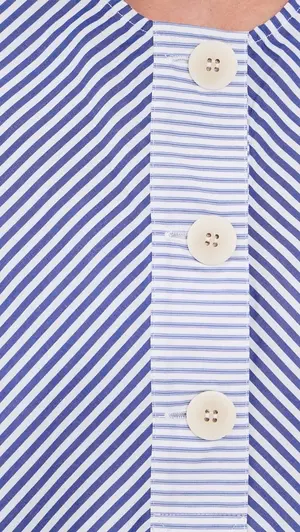 LEE MATHEWS Ivy Stripe Shirt Dress