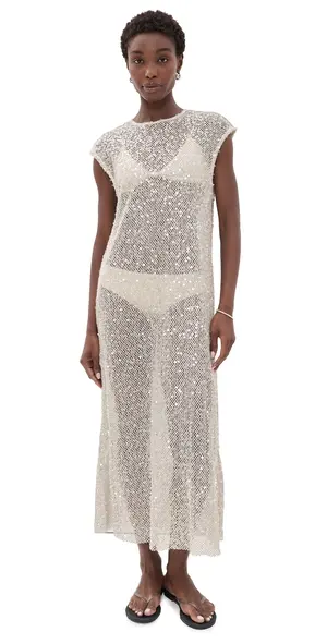 VRG GRL Sabre Sequin Midi Dress