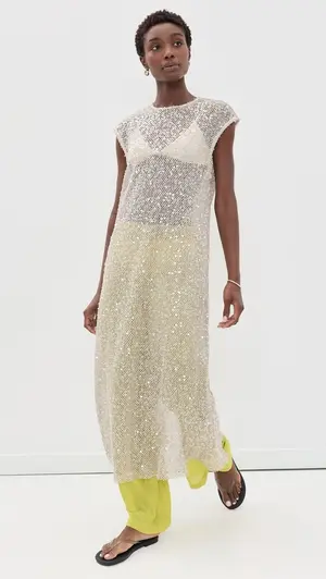 VRG GRL Sabre Sequin Midi Dress