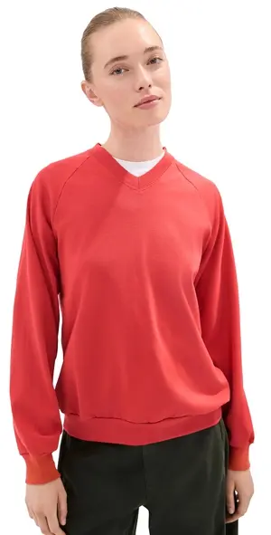 Tibi Perfect T Vintage Sweatshirt - Red