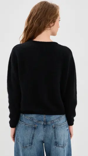 American Vintage Vitow Alpaca Blend Cardigan - Noir