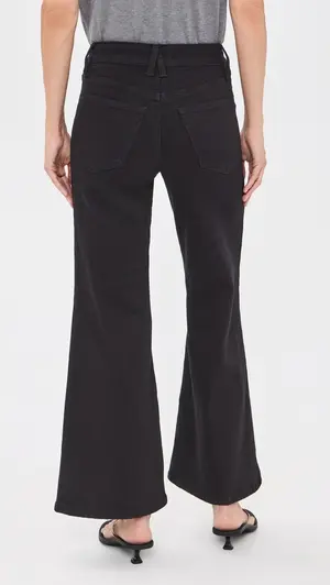 Good American Good Petite Palazzo Jeans - Black001