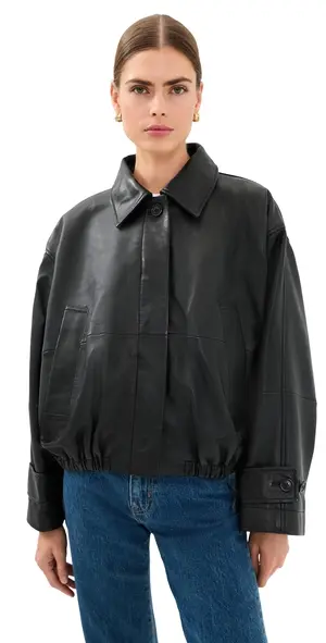 RÓHE Leather Blouson Jacket