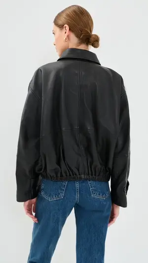 RÓHE Leather Blouson Jacket