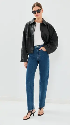 RÓHE Leather Blouson Jacket