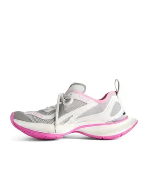 Balenciaga Circuit Low-top Sneakers - Gray/white/pink