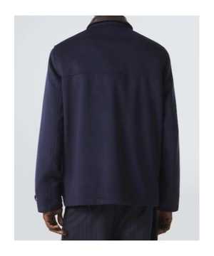 Brunello Cucinelli Leather-trimmed Wool Jacket