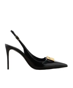 Dolce & Gabbana Lollo Dg Patent Leather Slingback Pumps
