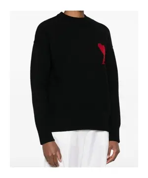 AMI Paris Heart-motif Sweater