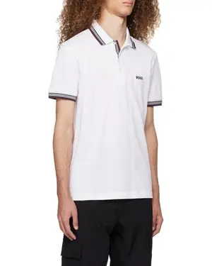 Hugo Boss Logo Embroidered Short-sleeved Polo Shirt