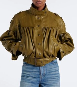 Chloé Cropped Leather Jacket