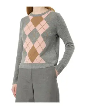 Max Mara Long-sleeved Sweater - Light Gray