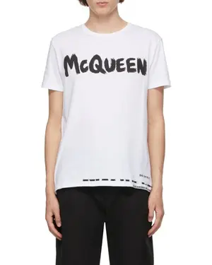 Alexander McQueen Graffiti Logo T-shirt