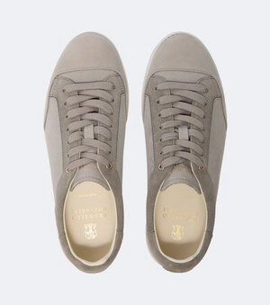 Brunello Cucinelli Suede-trimmed Leather Sneakers