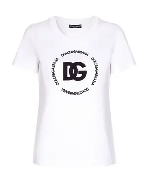 Dolce & Gabbana Dg Printed Crewneck T-shirt - White