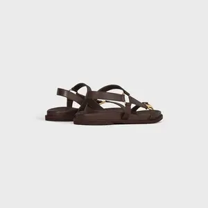 Celine Maud Sandal With Triomphe In Calfskin