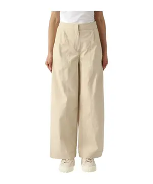 Max Mara Wide Leg Casual Pants - Beige