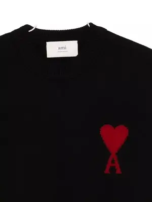 AMI Paris Heart-logo Wool Sweater