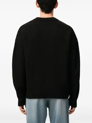 AMI Paris Heart-logo Wool Sweater