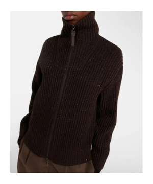 Brunello Cucinelli Monili Zip-up Sweater