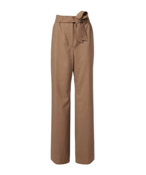 Max Mara Salpa Virgin Wool Wide-leg Pants - Beige