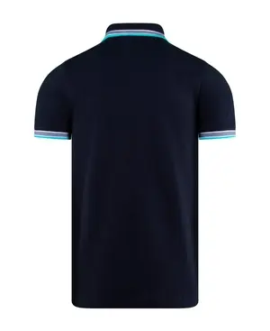 Hugo Boss Logo Embroidered Short-sleeved Polo Shirt - Black