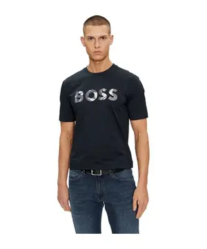 Hugo Boss Logo-appliqué Cotton T-shirt - Black
