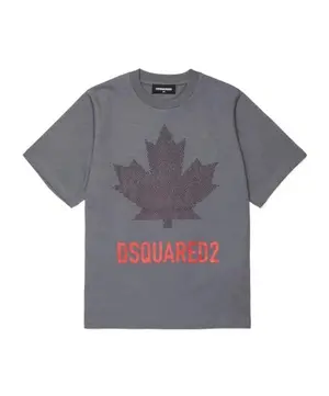 Dsquared2 Embellished Logo-print T-shirt - Grey