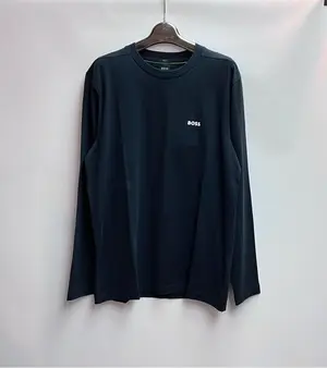 Hugo Boss Contrast-logo Stretch Long-sleeved T-shirt